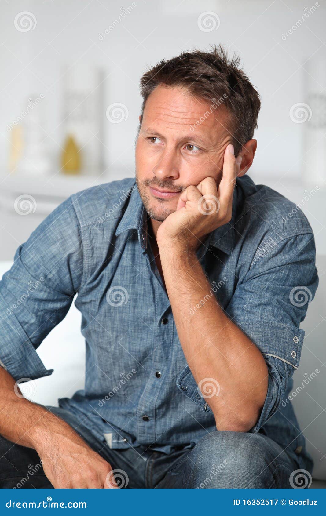 Portrait of relaxed man stock image. Image of internet - 16352517