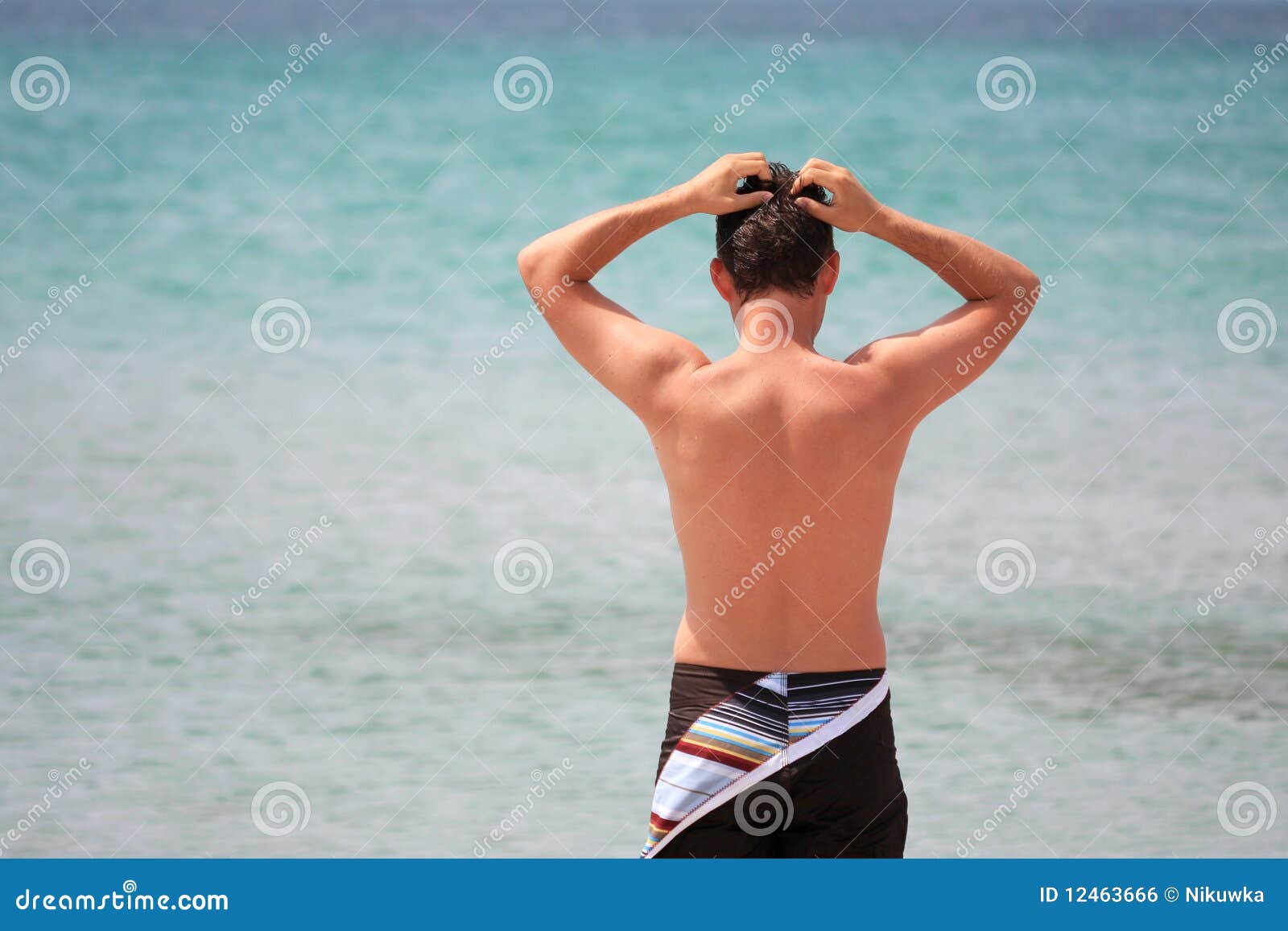 Portrait of a Relaxed Young Man Stock Photo - Image of natural, hawaii ...