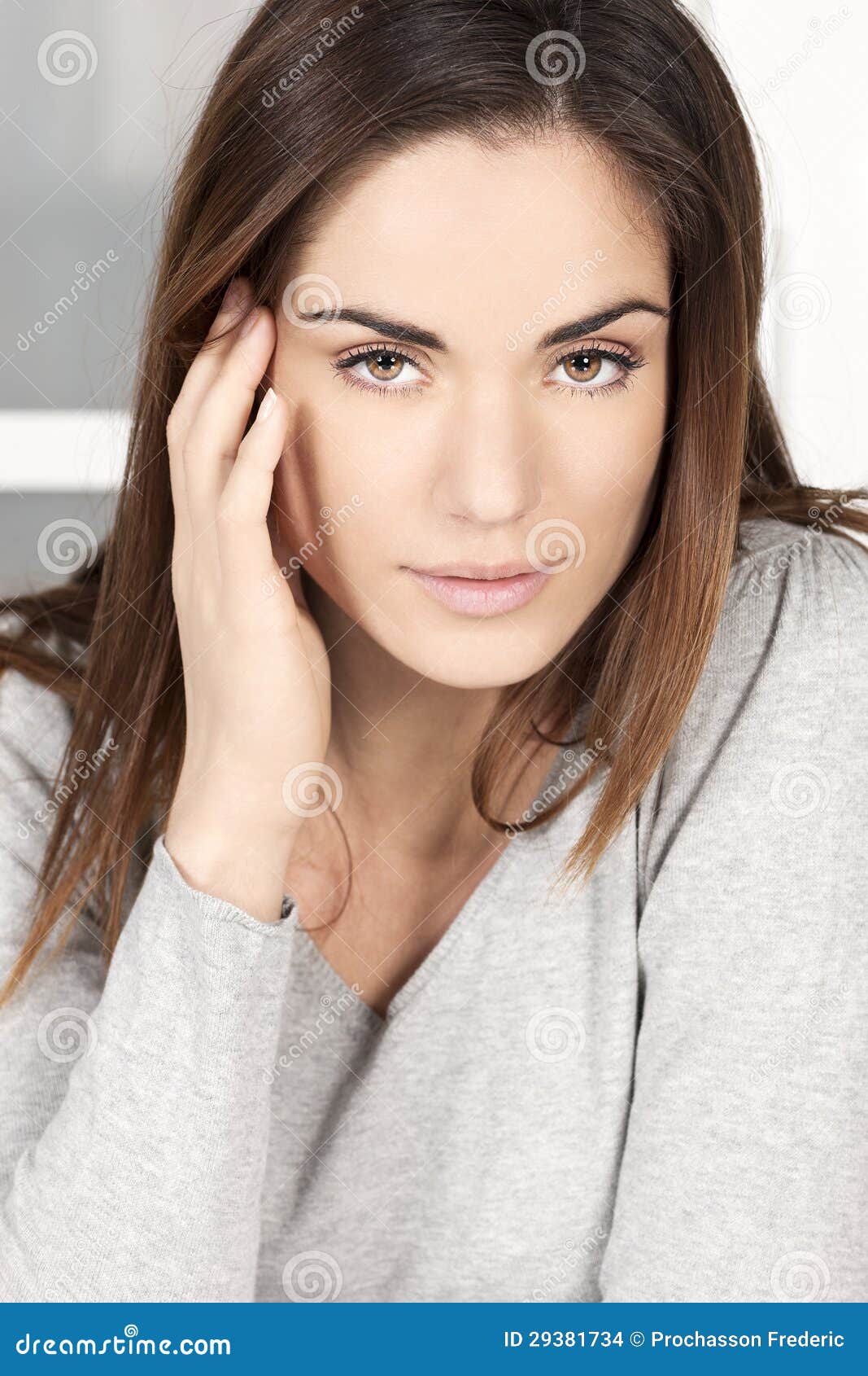Portrait Relaxed Young Woman Stock Photo - Image of fresh, female: 29381734 Portrait Relaxed Young Woman Stock Photo - Image of fresh, female: 29381734