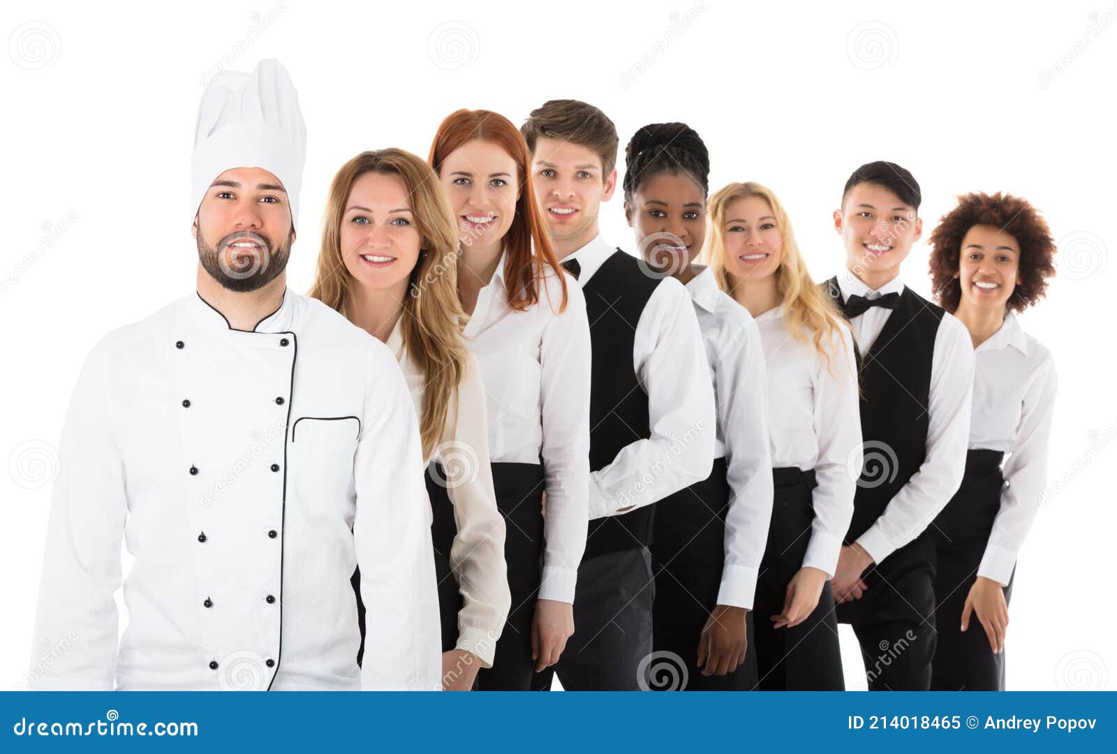 Portrait of Restaurant Staff Stock Image - Image of african, people ...