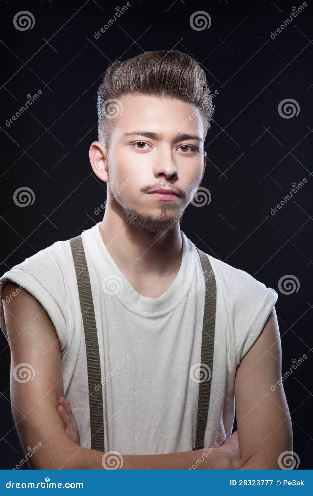 Portrait of retro man stock image. Image of fashion, cool - 28323777