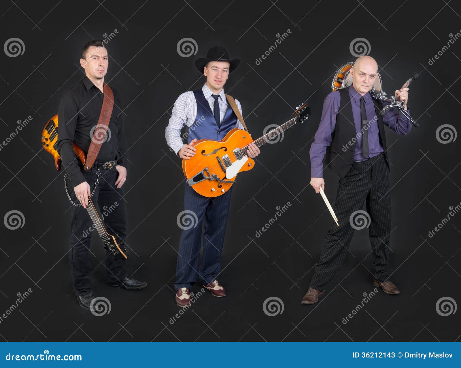 Portrait of a rock band stock image. Image of elegance - 36212143