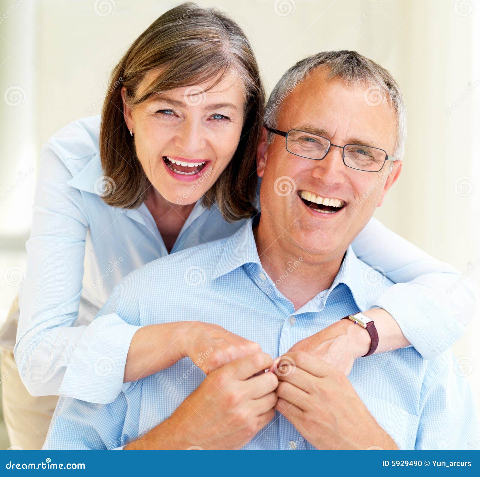 Portrait of Happy Old Couple Having Fun Stock Photo - Image of elderly ...