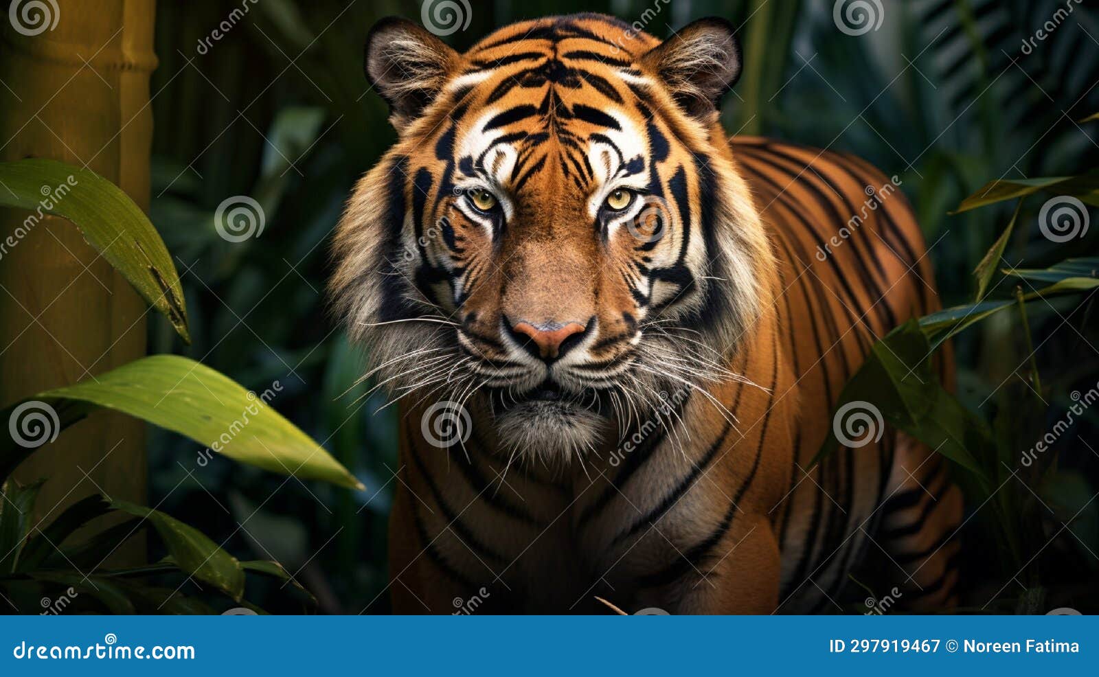 Portrait of a Royal Bengal Tiger Alert and Staring at the Camera Stock ...