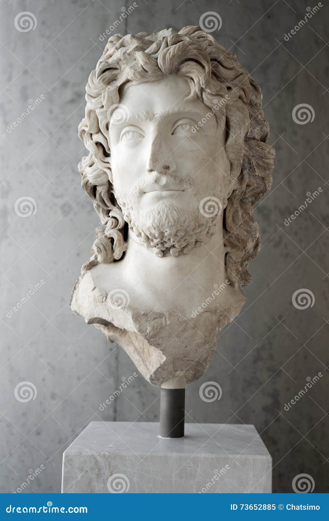 Portrait of a Ruler in Ancient Greece Stock Image - Image of closeup ...