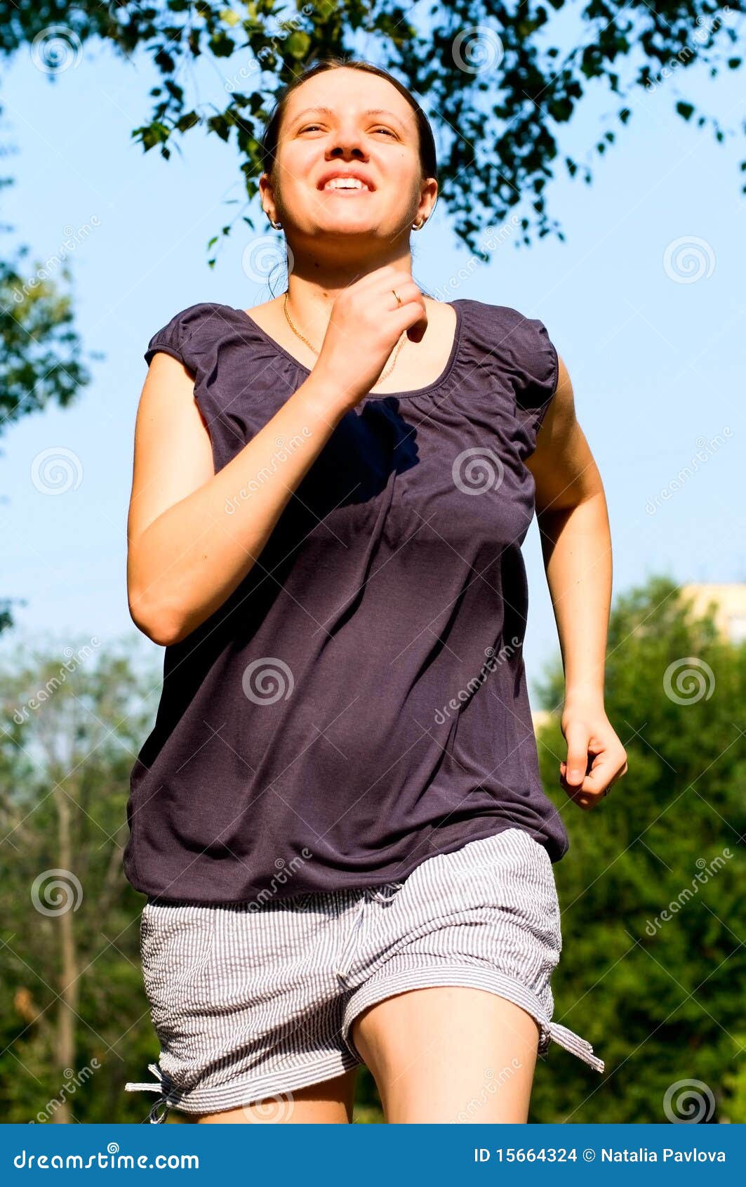 Portrait of running girl stock photo. Image of running - 15664324