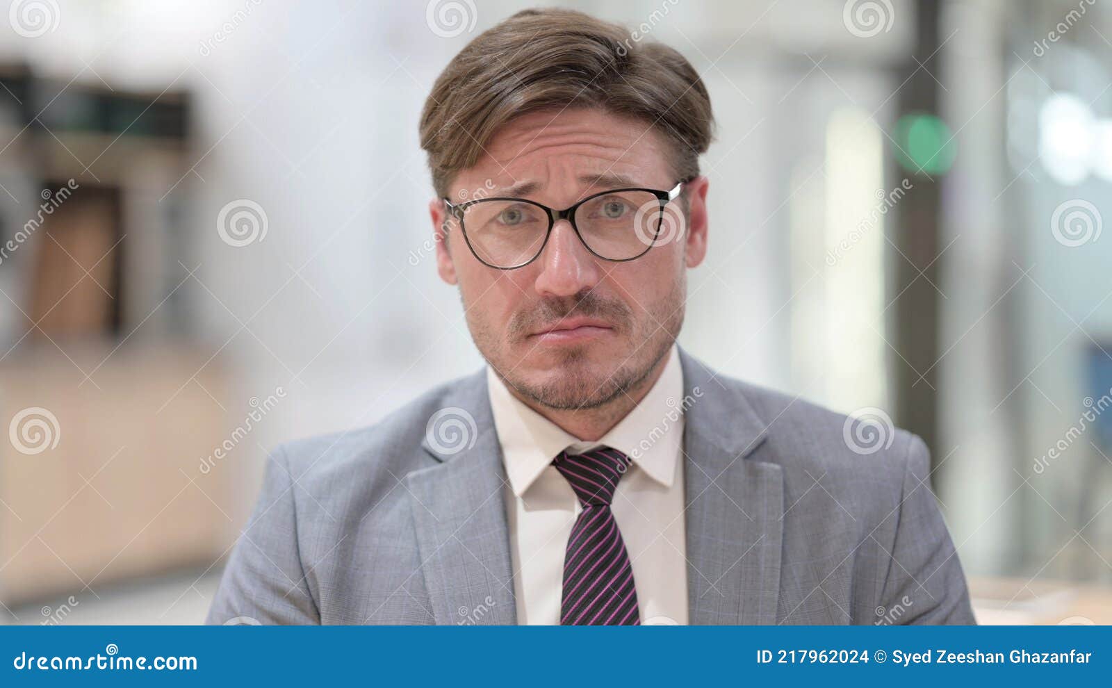 Portrait of Sad Businessman Crying at Camera Stock Photo - Image of ...