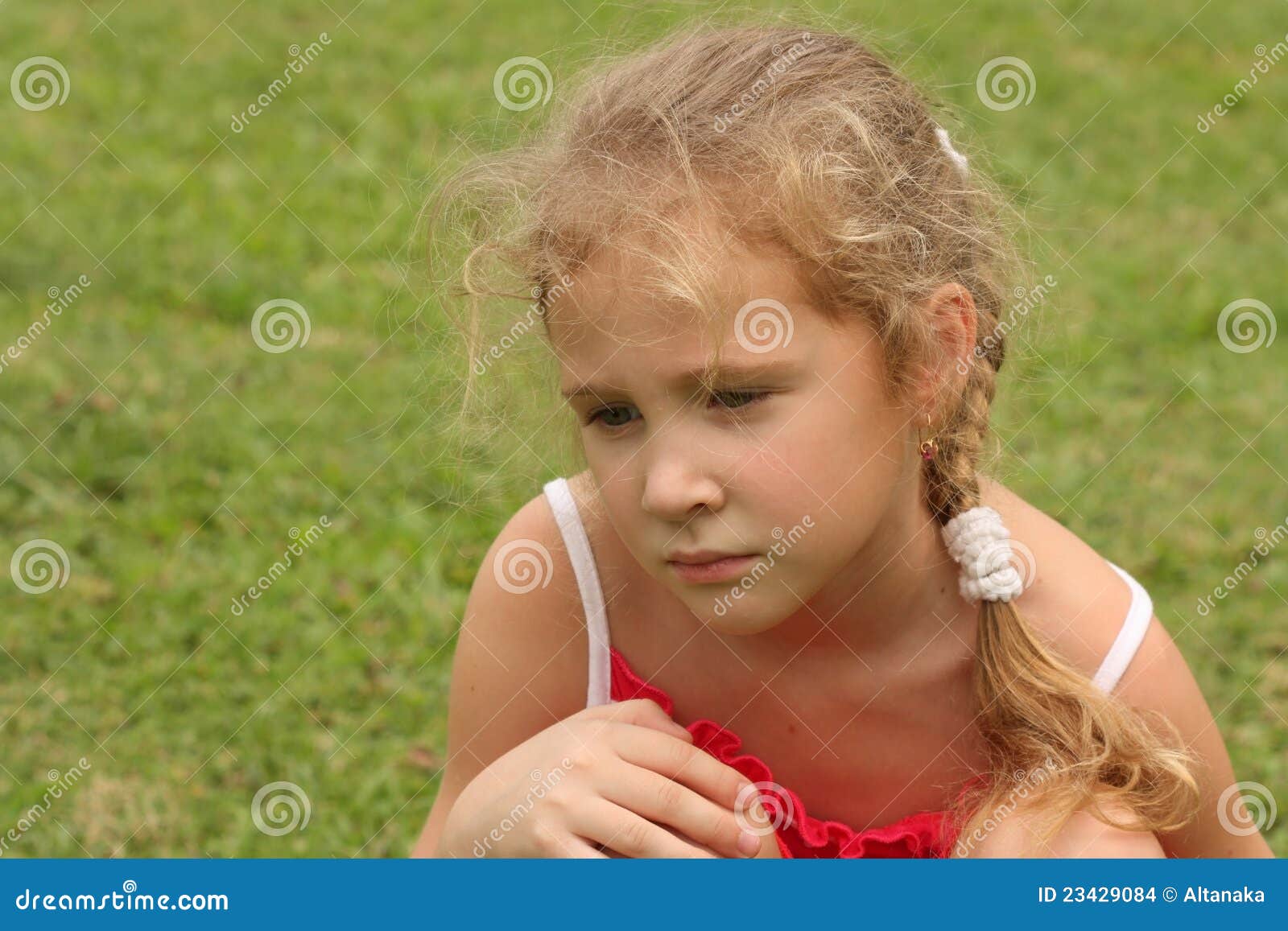 Portrait of sad child stock photo. Image of head, difficulties - 23429084