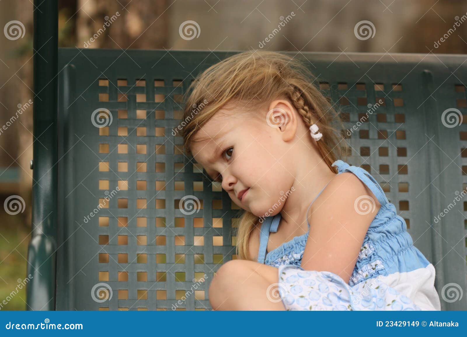 Portrait of sad child stock image. Image of hair, difficulties - 23429149