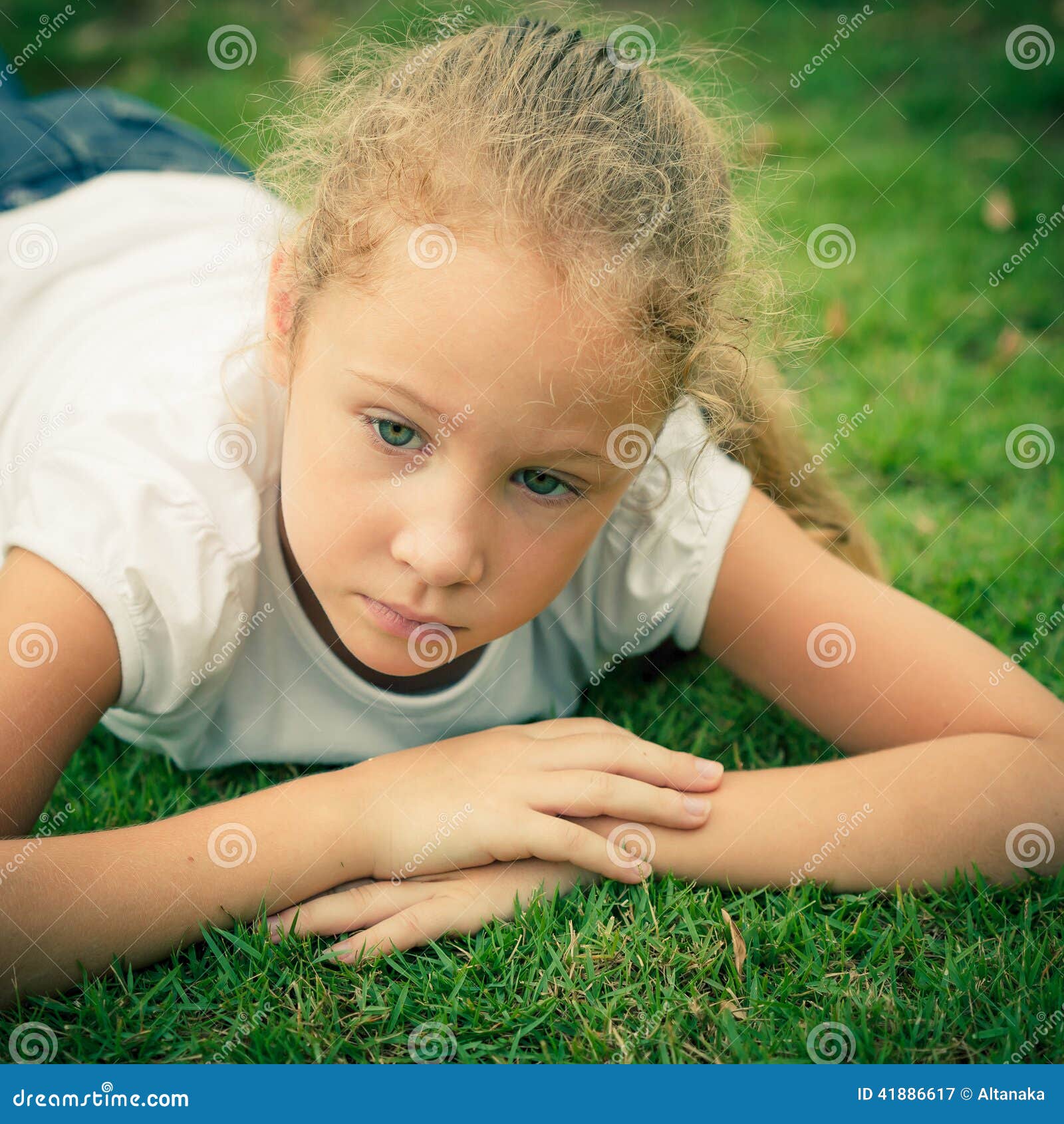 Portrait of sad child stock image. Image of people, loss - 41886617