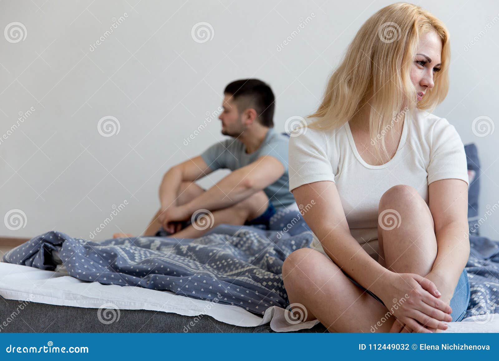 Sad Couple Having Relationship Problems Stock Photo - Image of nervous ...