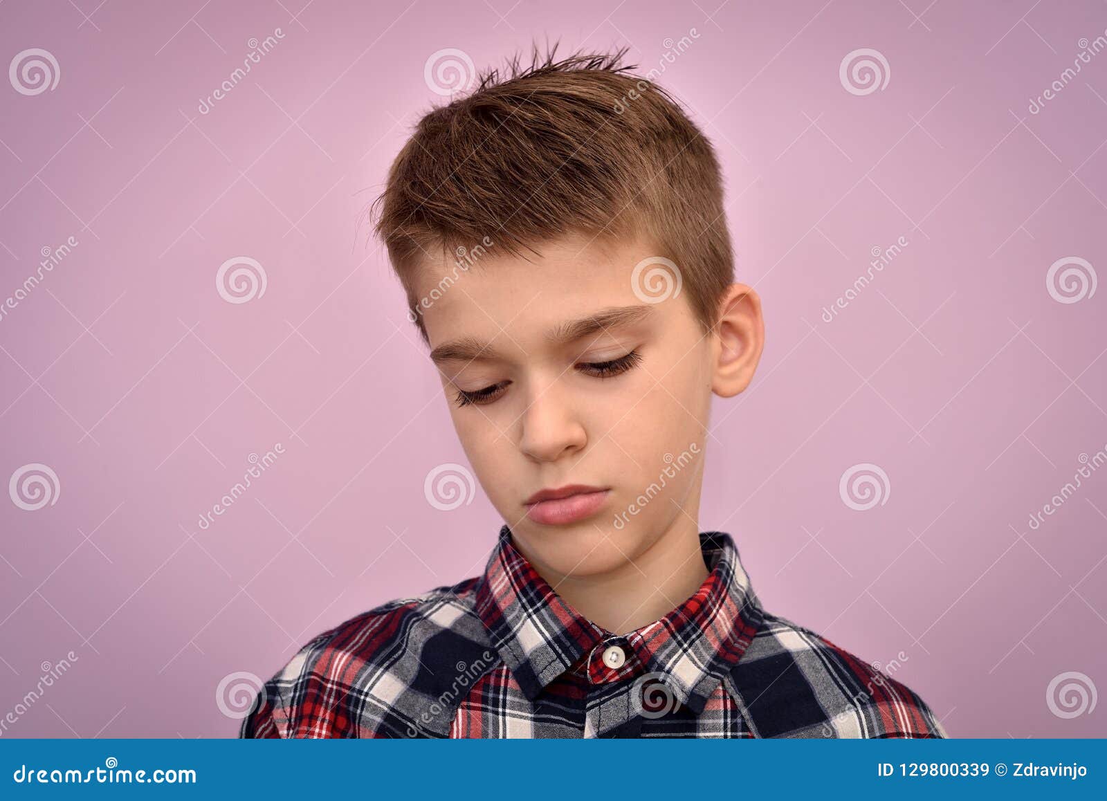 Sad and Depressed Young Boy Stock Image - Image of beautiful ...