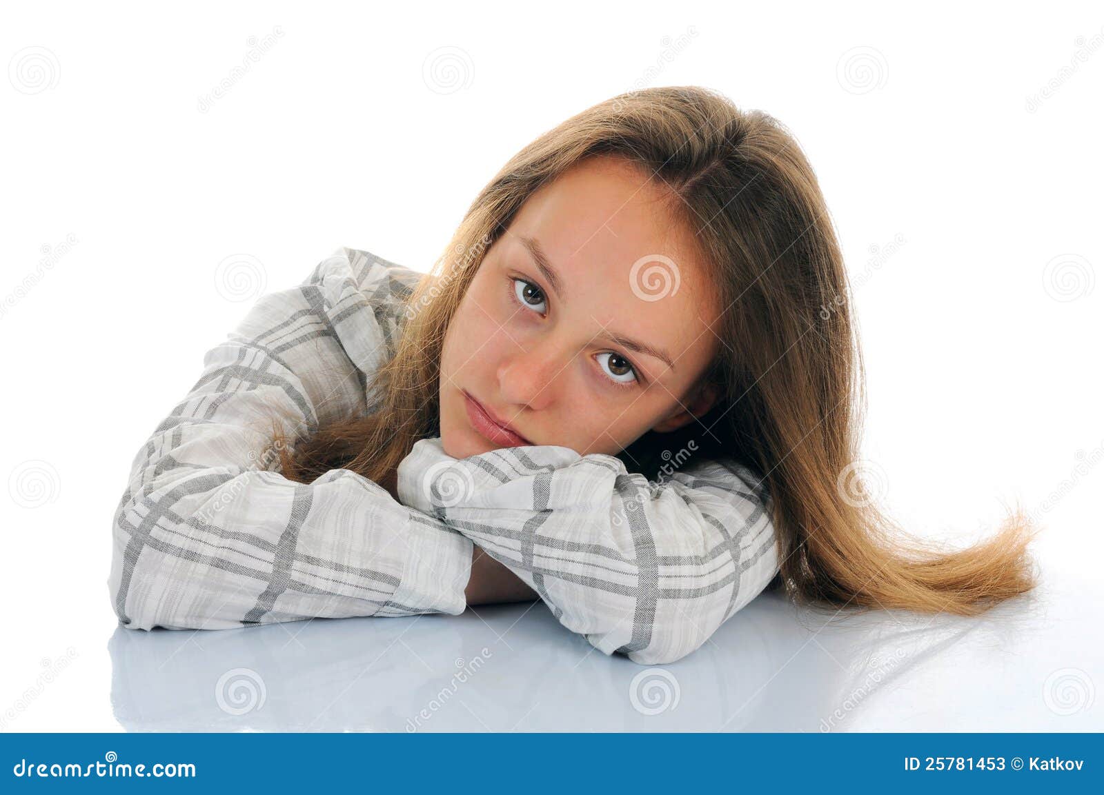 Portrait of the sad girl stock image. Image of drama - 25781453