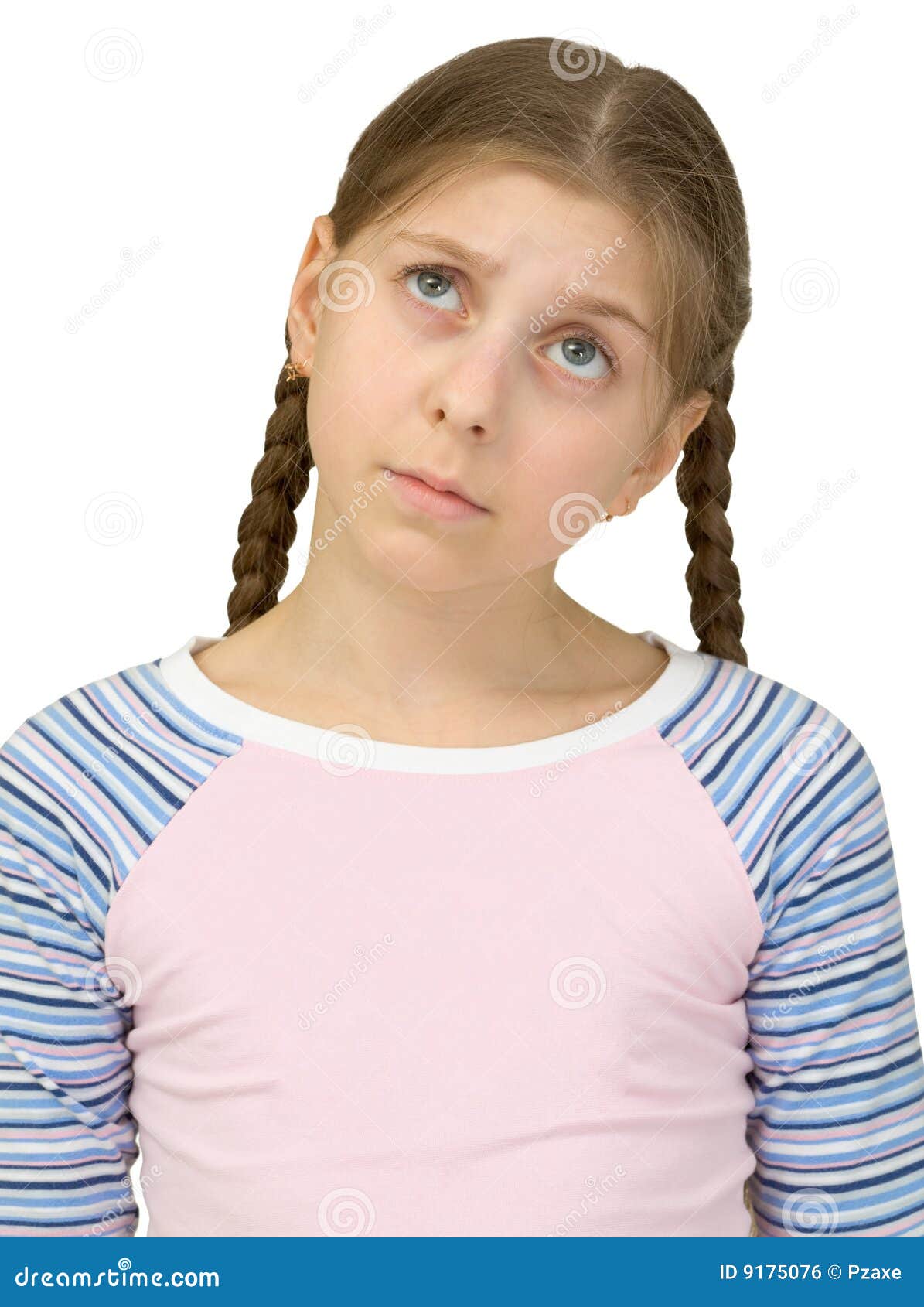 Portrait of the sad girl stock photo. Image of sorrowful - 9175076