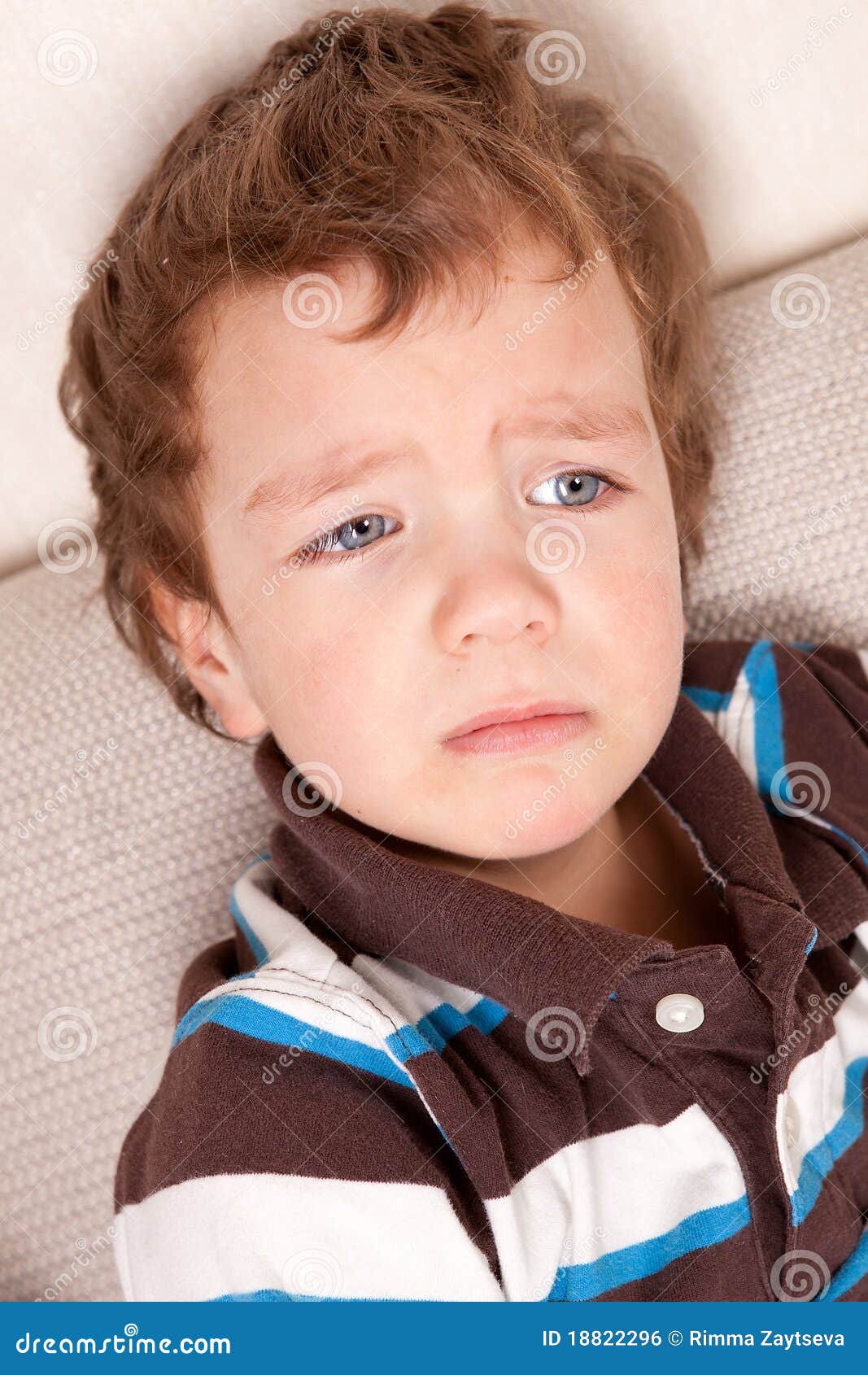 Portrait of sad little boy stock photo. Image of little - 18822296