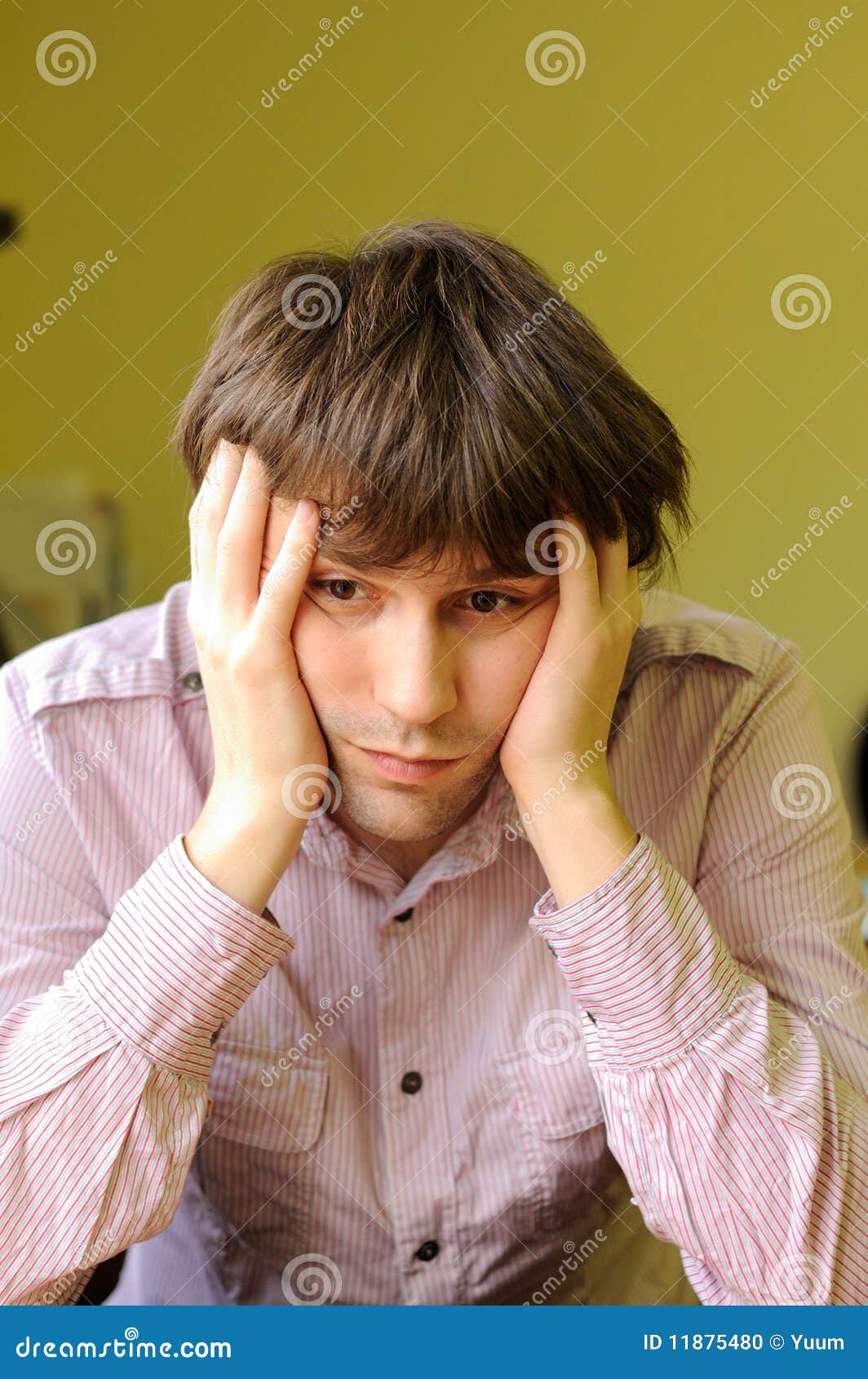 Portrait of sad man stock photo. Image of sadness, problems - 11875480