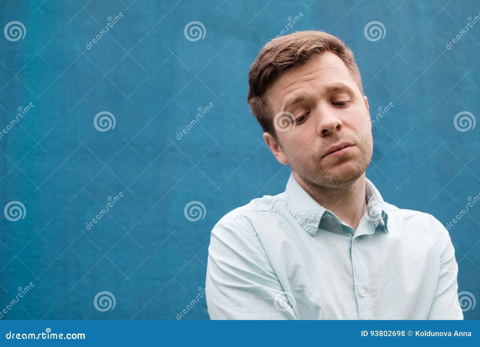 Portrait of a sad man stock photo. Image of disappointed - 93802698