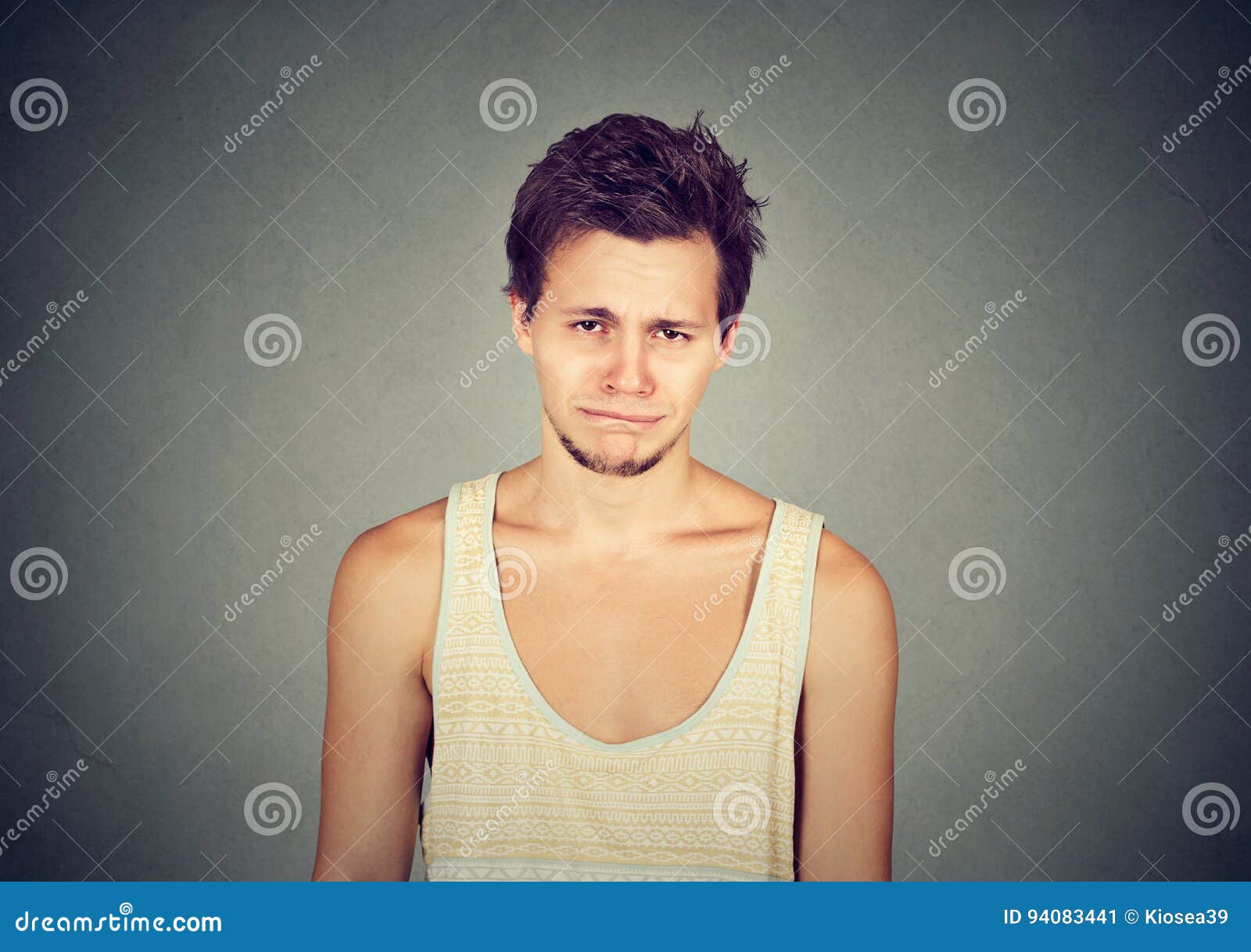 Portrait of a sad man stock image. Image of failure, concept - 94083441
