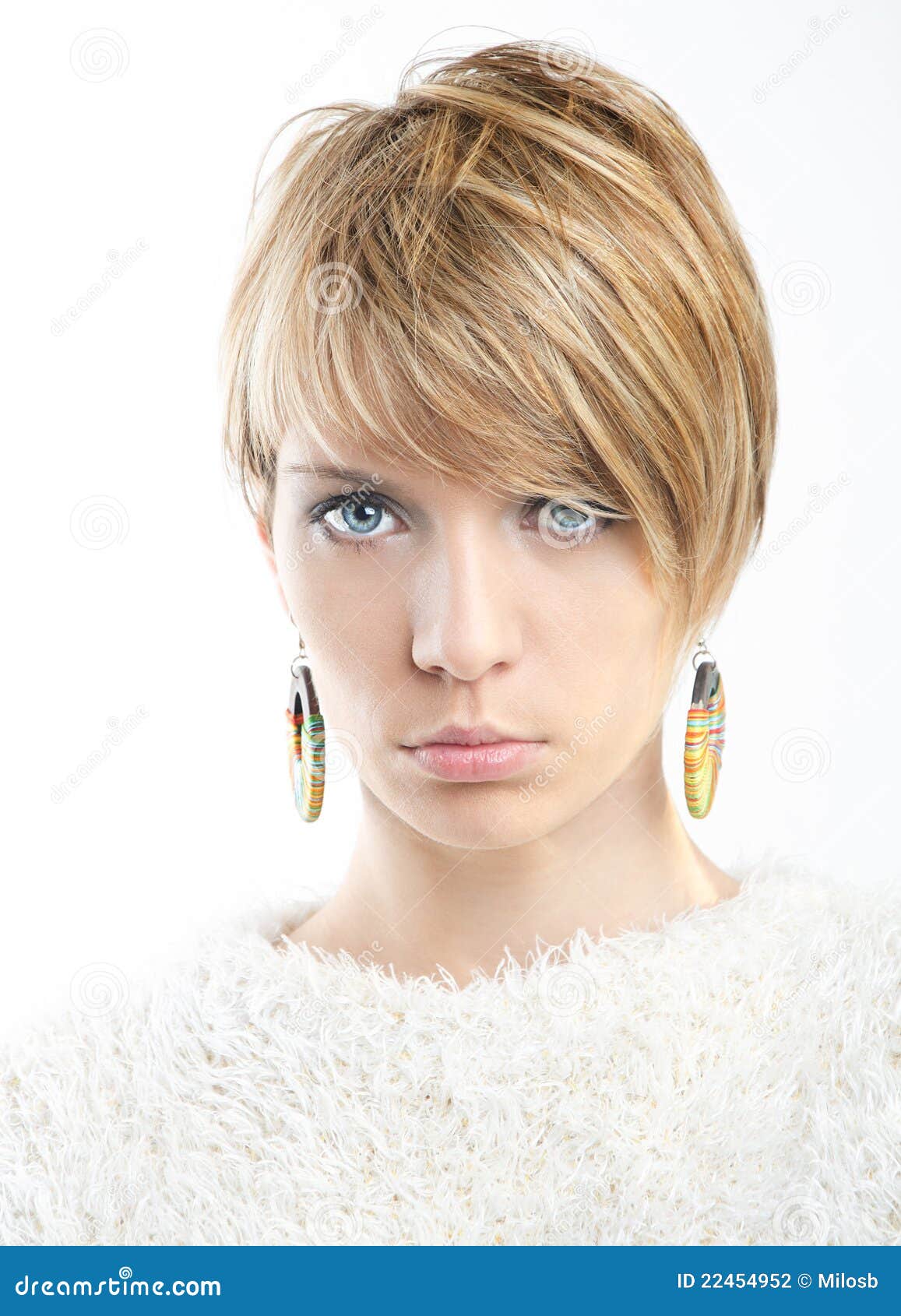 Portrait of a sad model stock photo. Image of face, look - 22454952