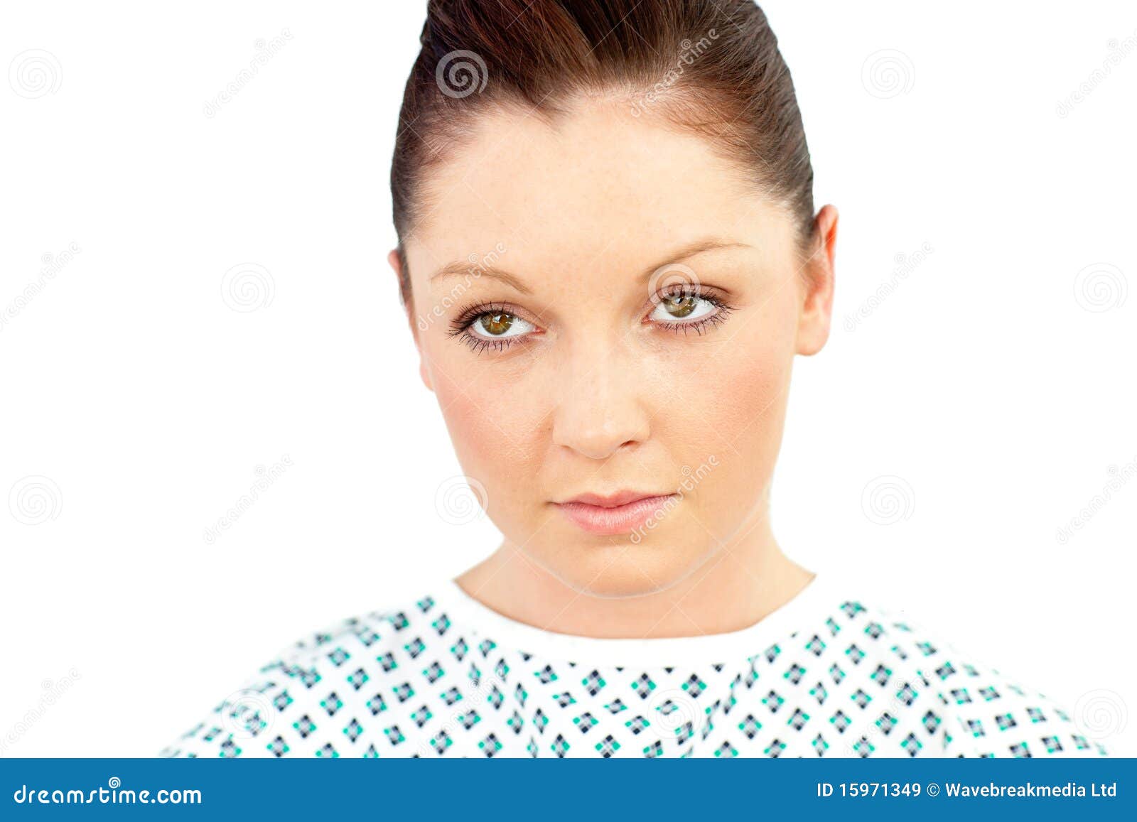 Portrait of a Sad Patient Looking at the Camera Stock Image - Image of ...