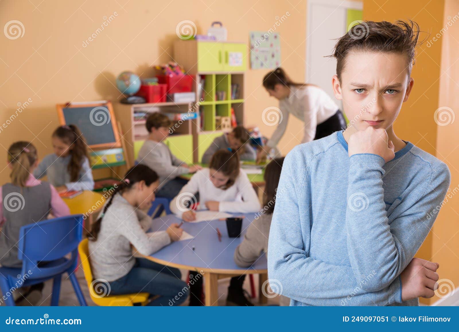Portrait of Sad Schoolboy and Children Drawing Stock Image - Image of ... Portrait of Sad Schoolboy and Children Drawing Stock Image - Image of ...