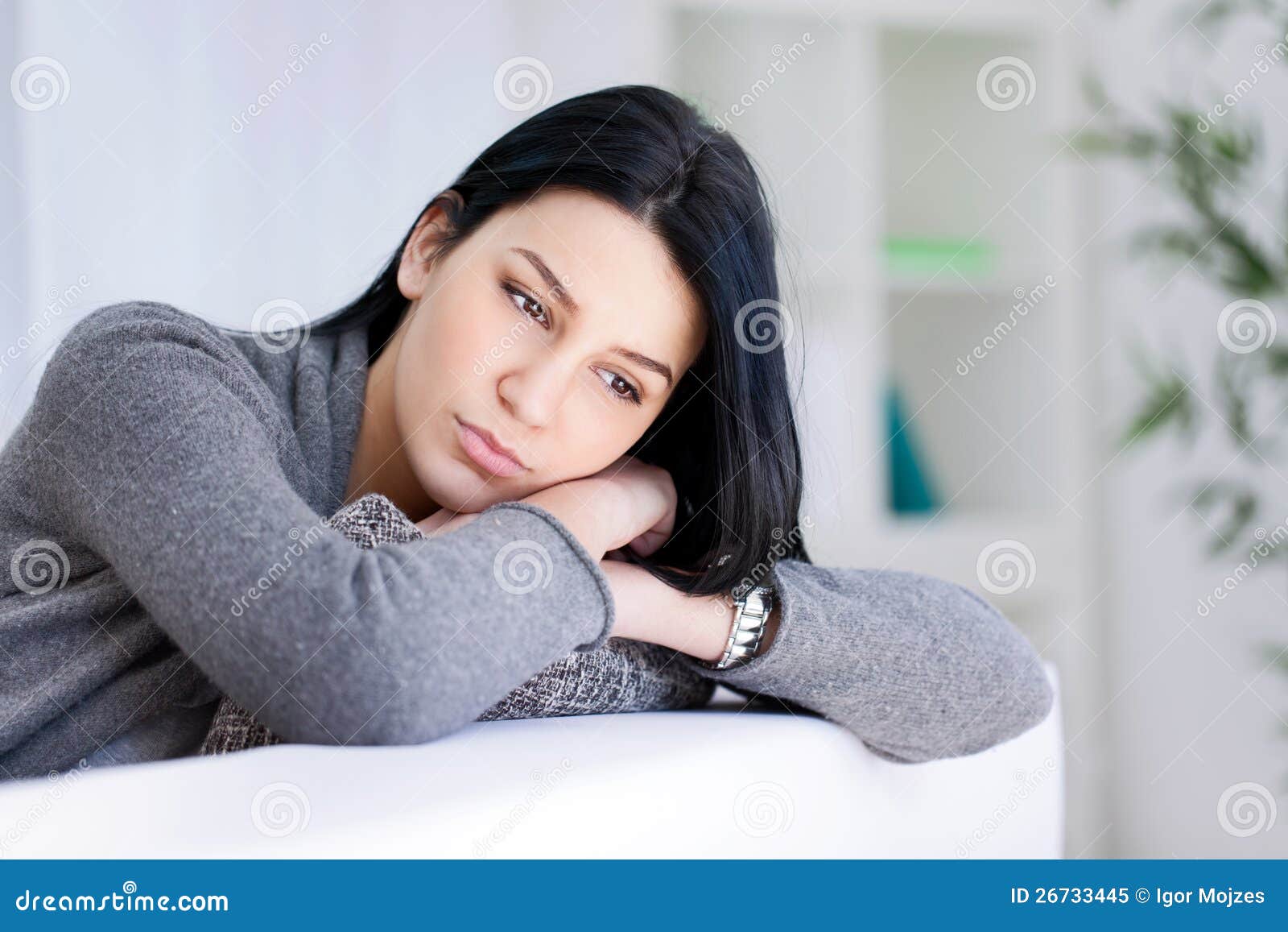 Portrait Of A Sad Woman Royalty Free Stock Photo - Image: 26733445