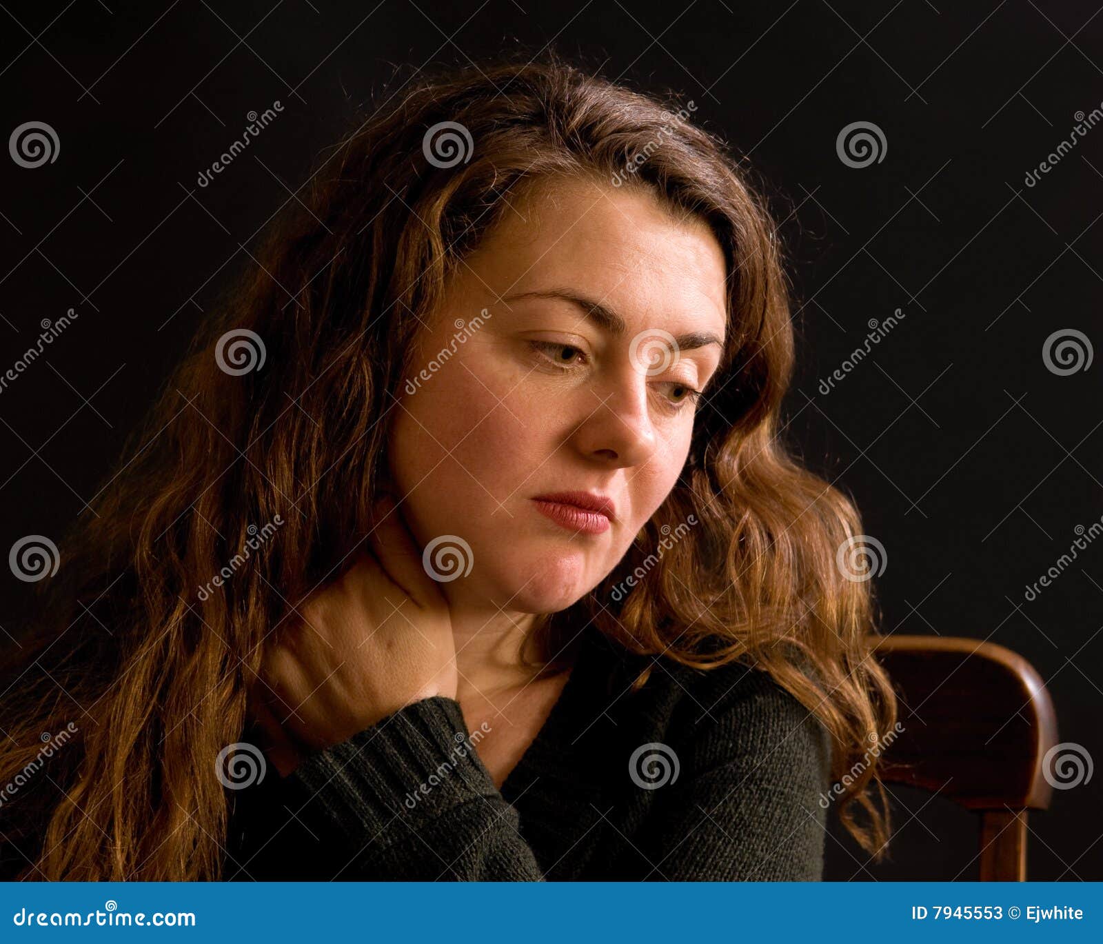 Portrait of a sad woman stock image. Image of beautiful - 7945553