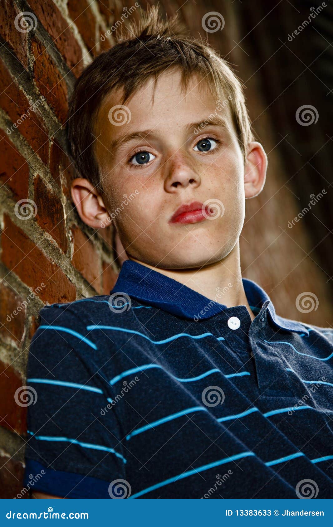 Portrait of a Sad Young Boy Stock Image - Image of distraught ...