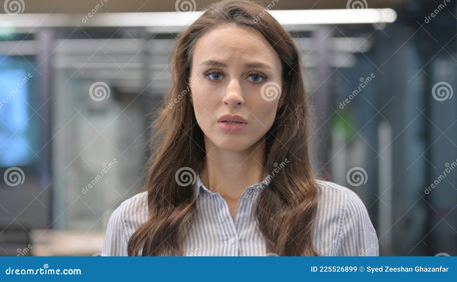 Portrait of Sad Young Woman Crying Towards the Camera Stock Image ...