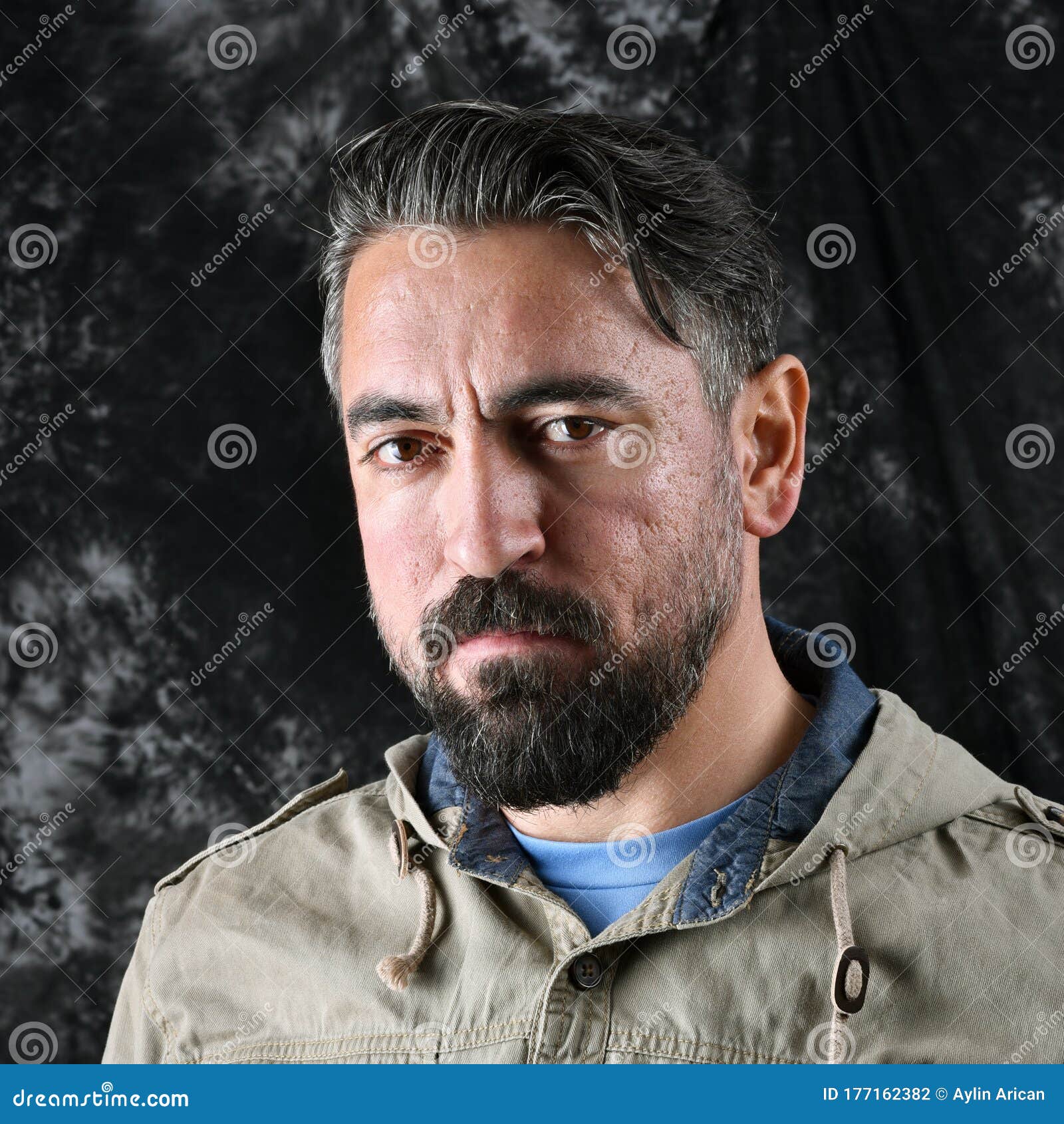 Portrait of Sadness Man Looking at Camera Stock Photo - Image of ...