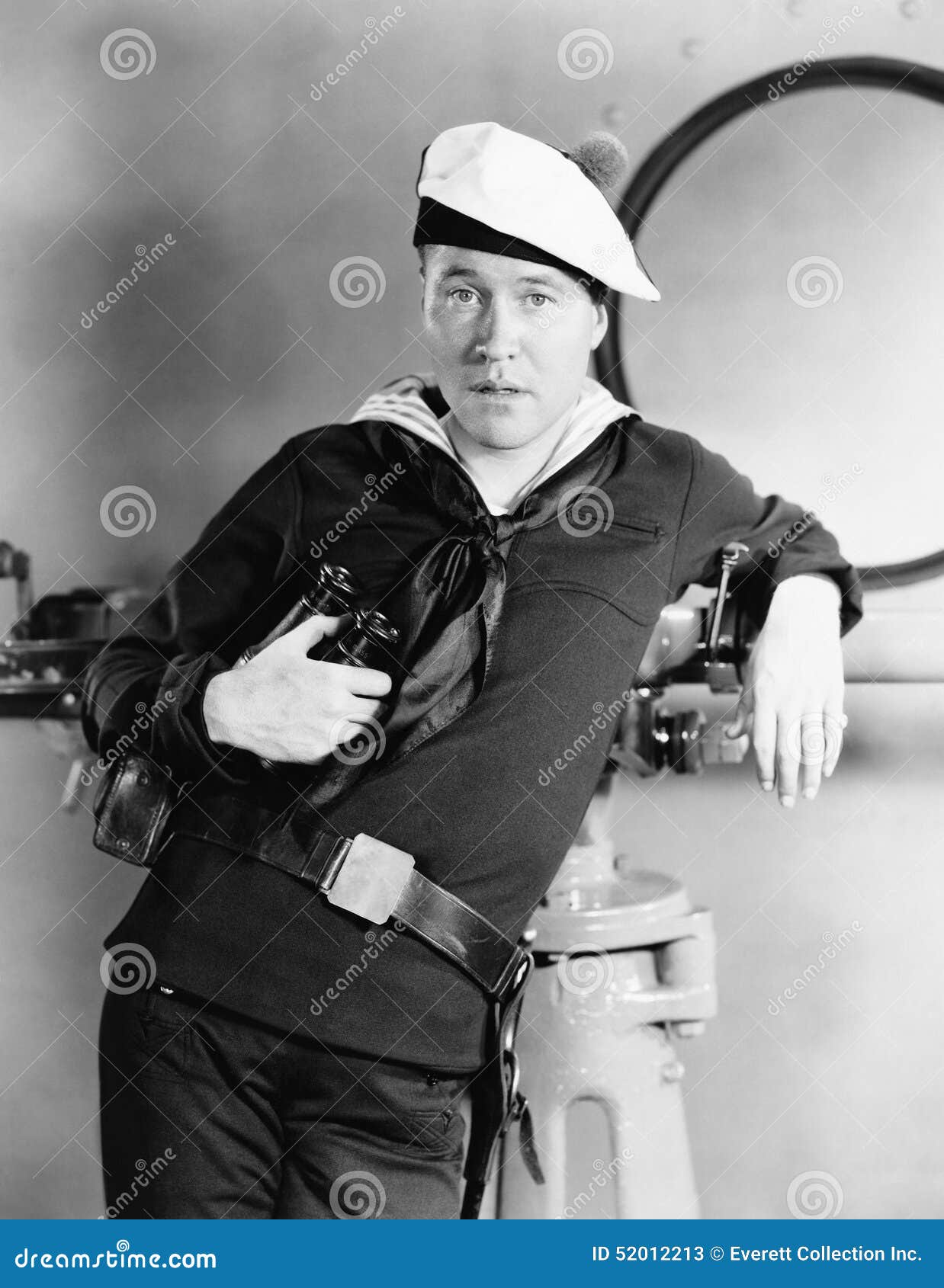 Portrait of Sailor with Binoculars Stock Image - Image of boating ...