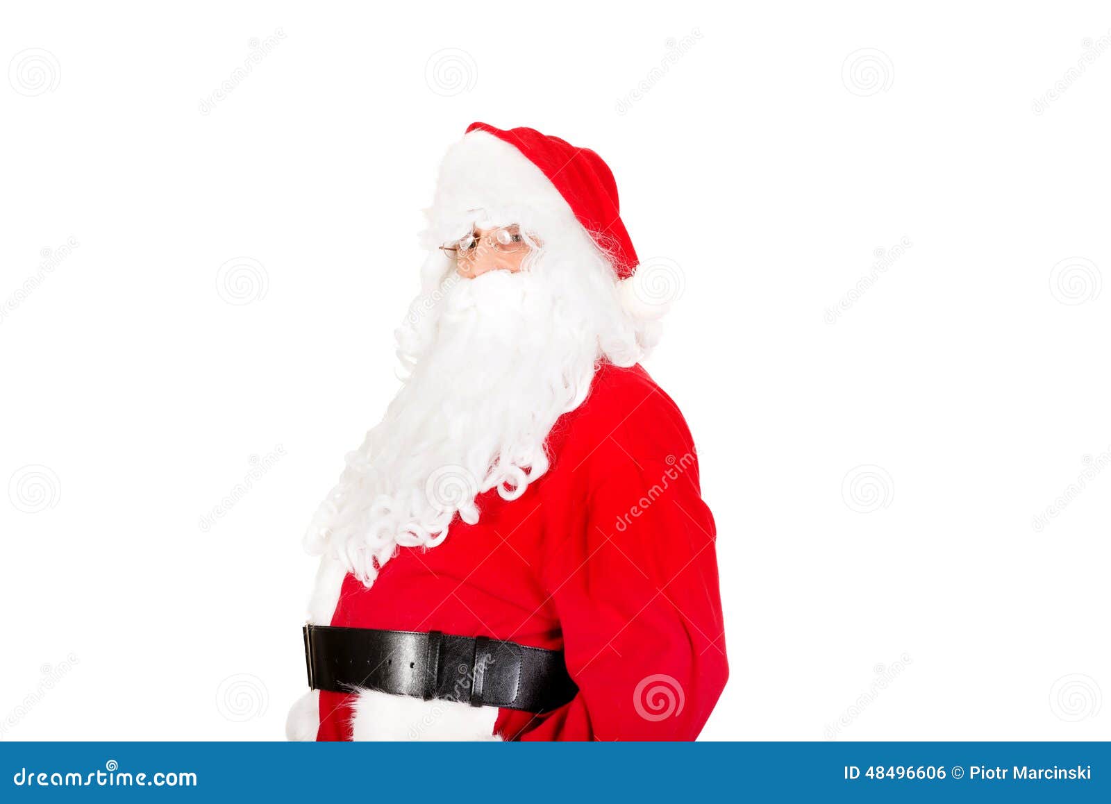 Portrait of Santa Claus Looking at the Camera Stock Photo - Image of ...