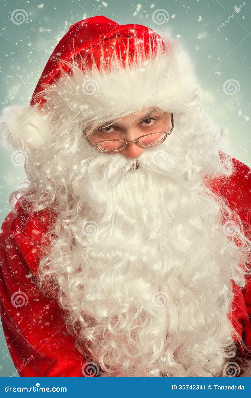 Portrait of Santa Claus stock image. Image of beard, santa - 35742341