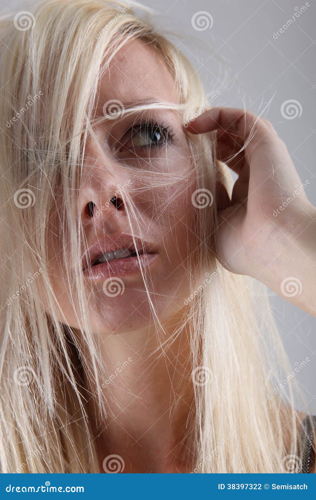 Portrait of a scared girl stock photo. Image of cool - 38397322