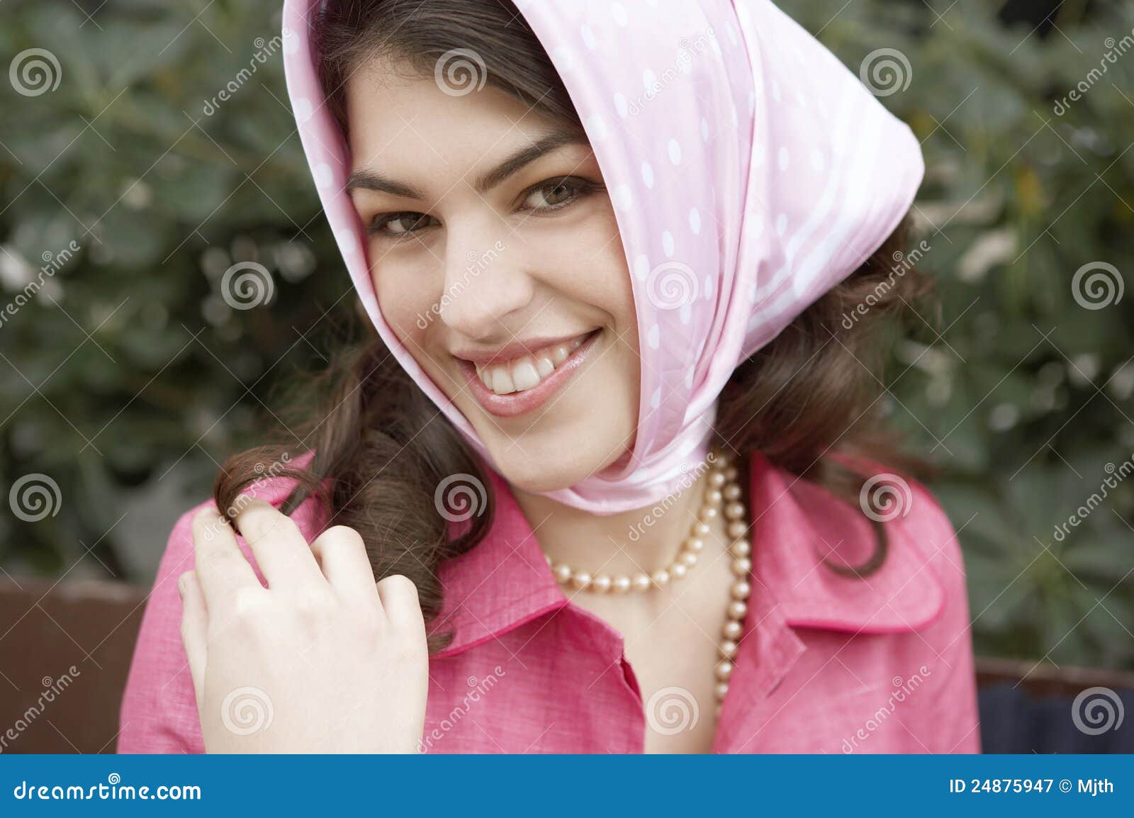 Portrait with Scarf stock image. Image of beauty, attractive - 24875947