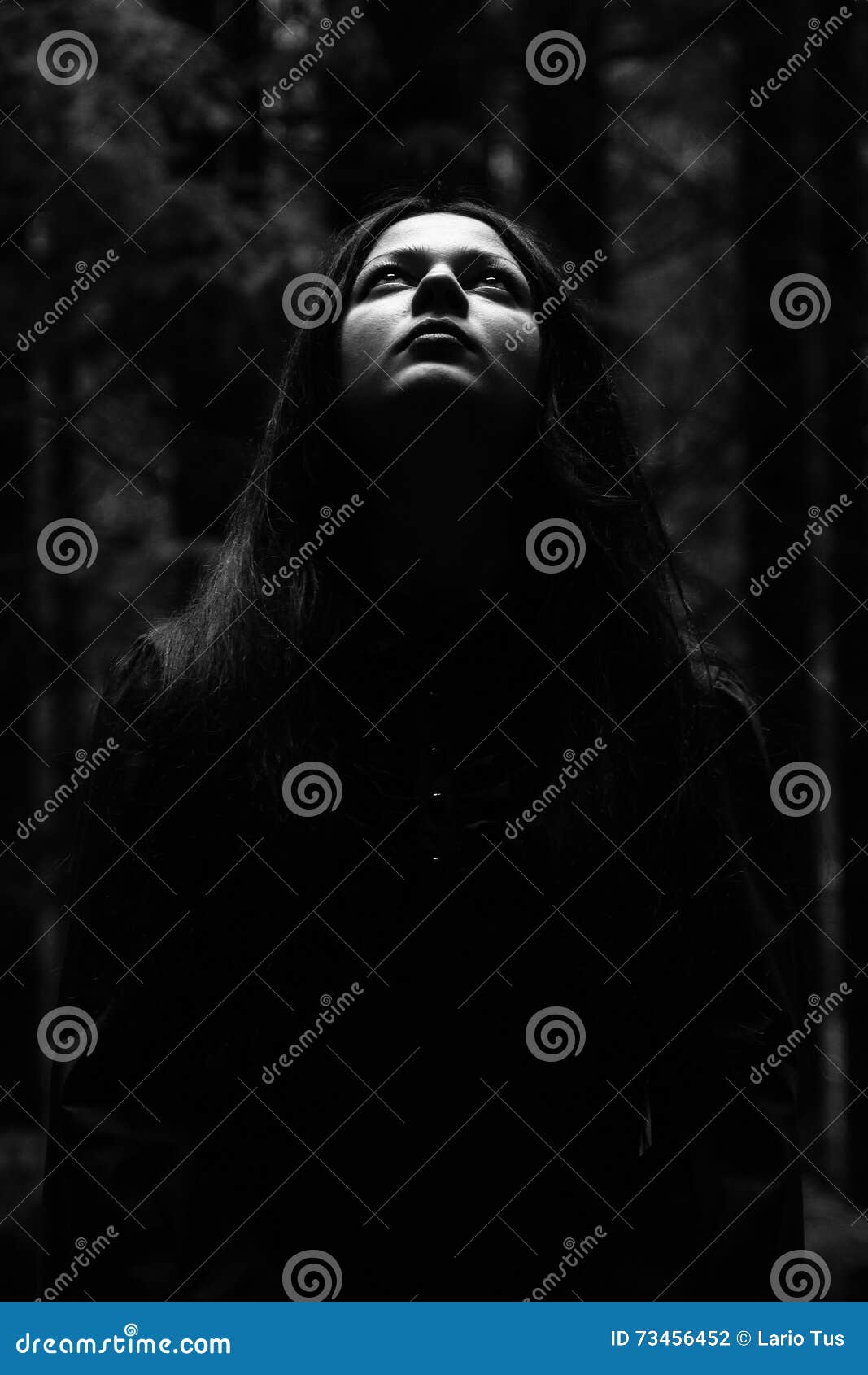 Portrait of a Scary Woman stock photo. Image of horror - 73456452
