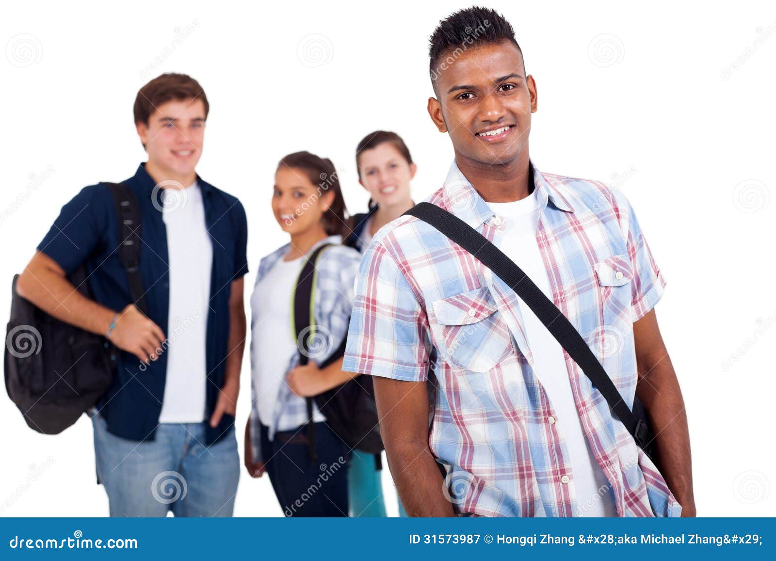 Portrait school students stock image. Image of high, education - 31573987