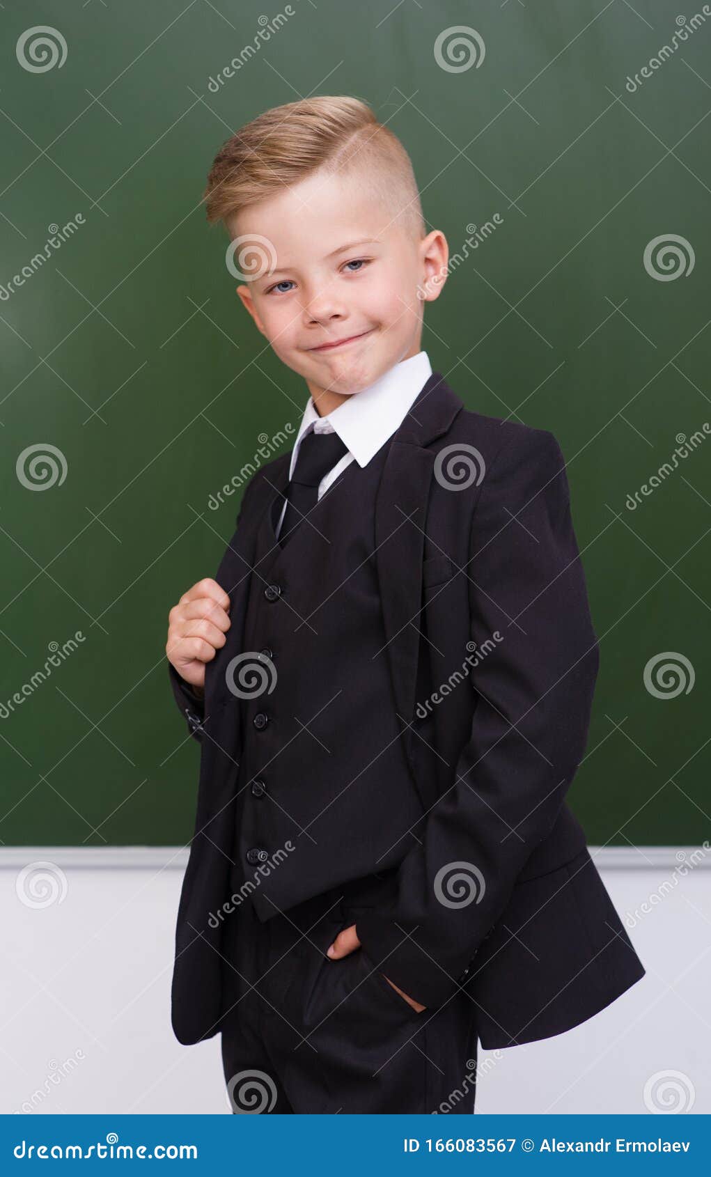 Portrait of a Schoolboy in a Suit Stock Image - Image of portrait ...