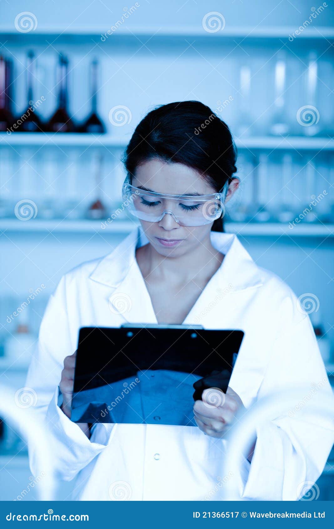 Portrait of a Scientist Taking Notes Stock Image - Image of chemist ...