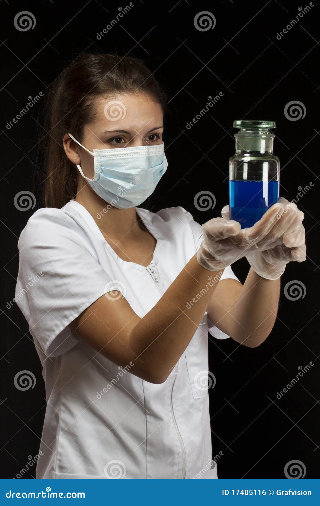 Portrait of Scientist Woman Stock Photo - Image of glass, biochemistry ...