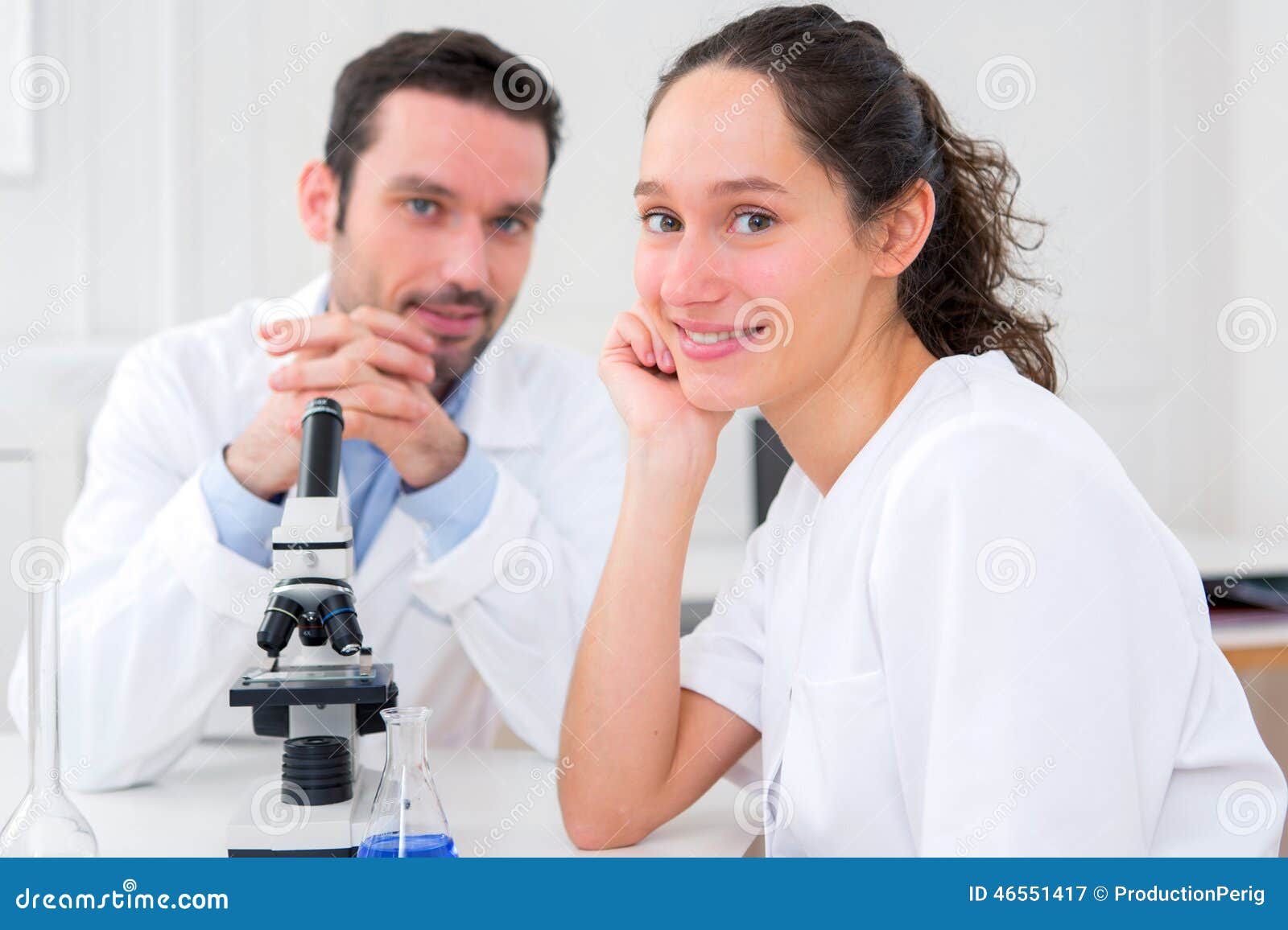 Portrait of a Scientists Team in a Lab Stock Image - Image of hospital ...