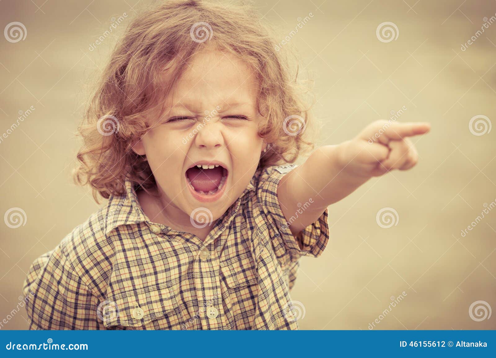 Portrait of a Screaming Little Boy Stock Photo - Image of funny, beauty ...