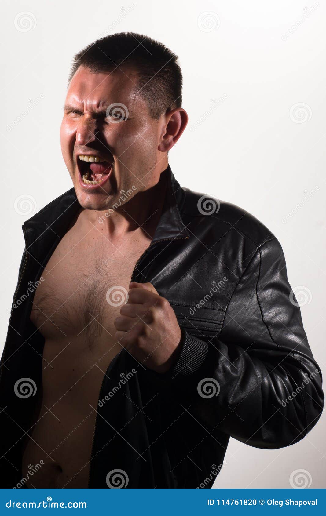 Portrait of a Screaming Man. Stock Photo - Image of caucasian, anger ...