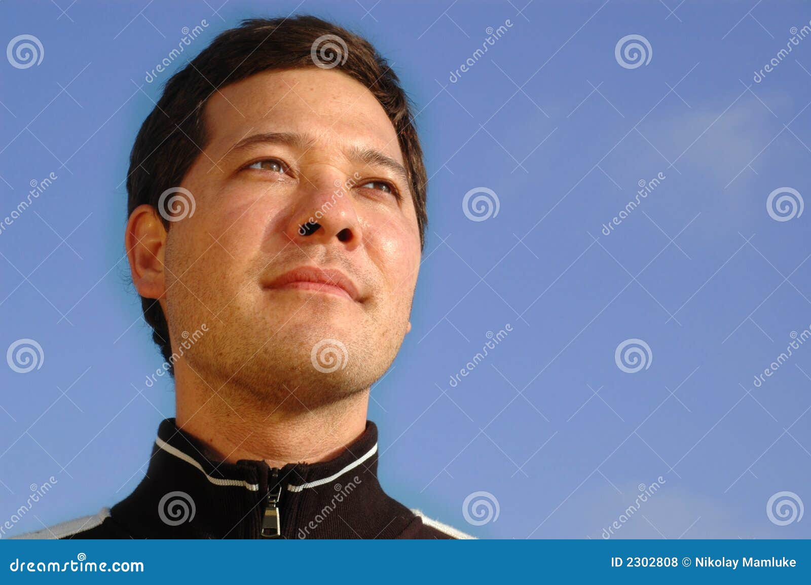 Portrait of a Secure Young Man Stock Photo - Image of contemplating ...
