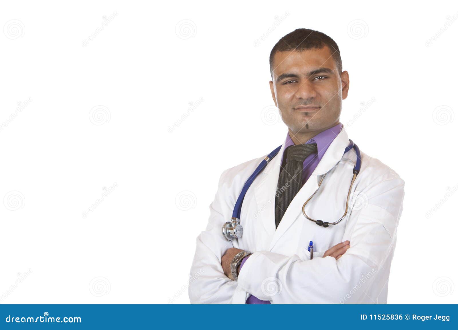 Portrait of Self Confident Hospital Doctor Stock Photo - Image of ...
