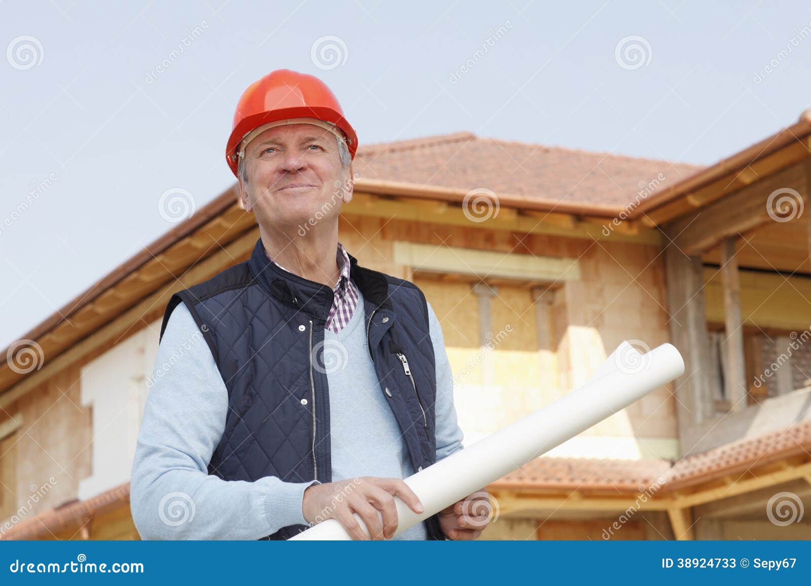 Portrait of Senior Architect Stock Image - Image of development, male ...