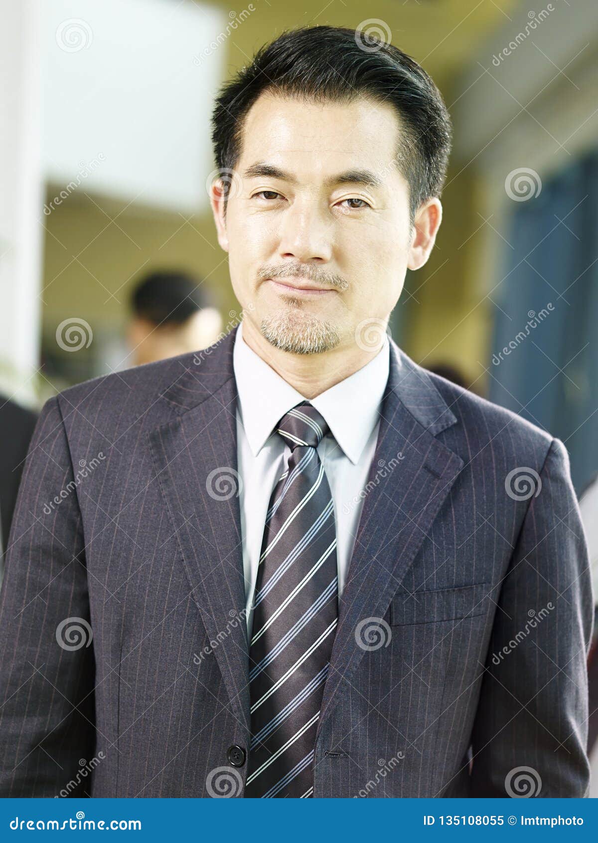 Portrait of Senior Asian Corporate Executive Stock Image - Image of ...