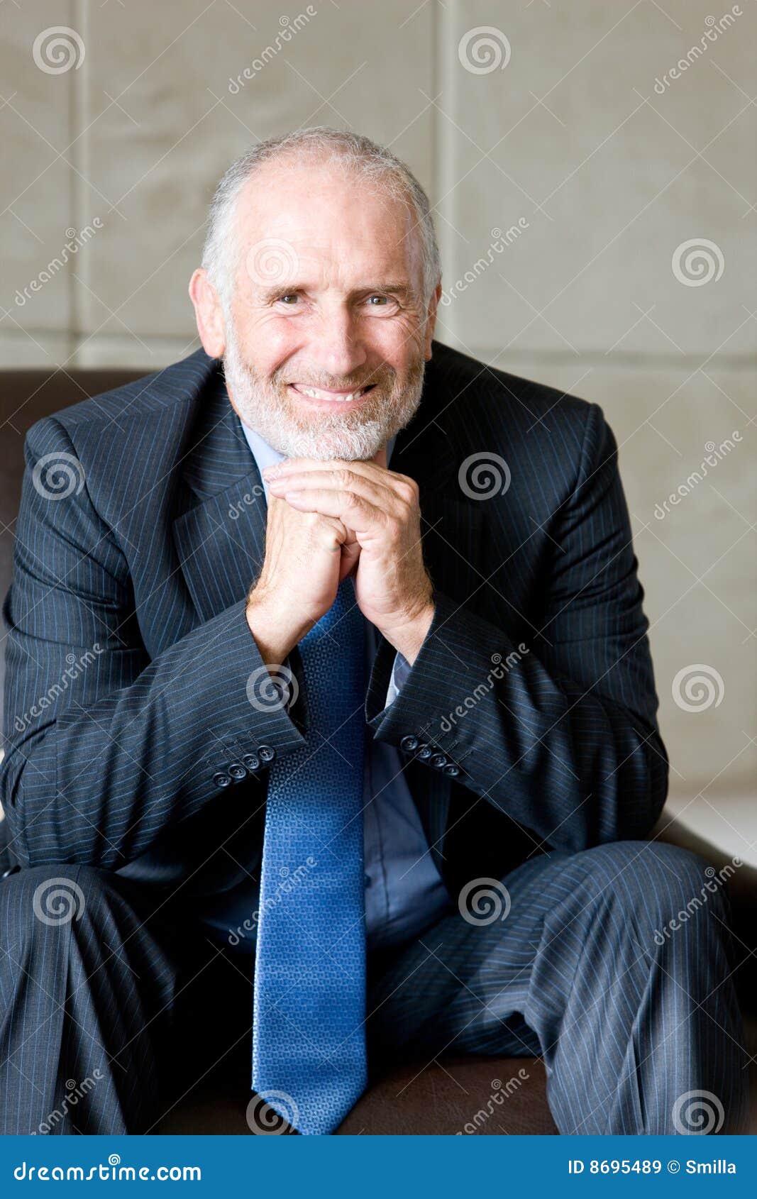 Portrait of Senior Business Man Stock Image - Image of lifestyle, happy ...