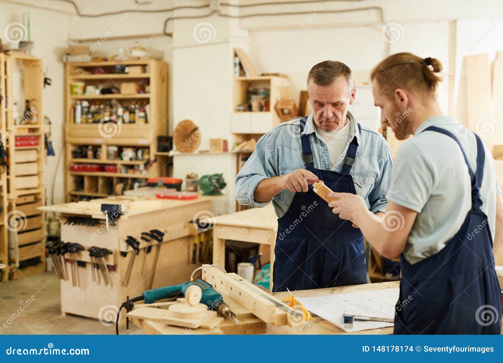 Carpenters Working on Project Stock Photo - Image of carpenter, family ...