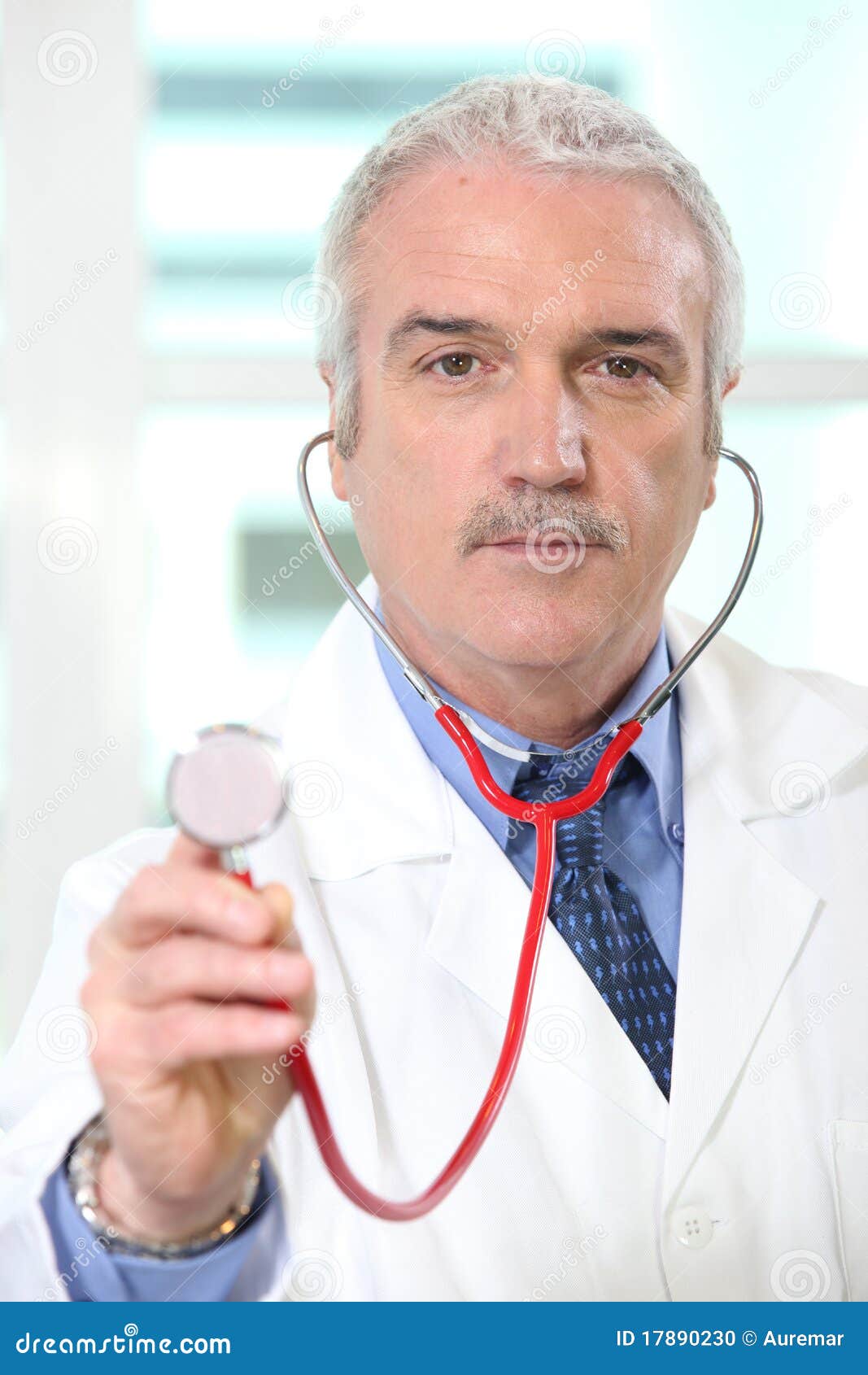 Portrait of a Senior Doctor Stock Photo - Image of hospital, confident ...